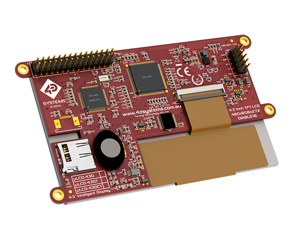 ULCD-43D-4DS / ULCD-43D | TFT LCD Display | 4D Systems – Texim Europe