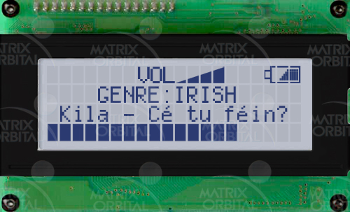 LK204-25-USB-GW-MATO / LK204-25-USB-GW | Character LCD | Matrix Orbital ...
