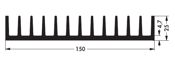 SK410/75/SA-FIS / 10019884 | Heatsinks | Fischer Elektronik – Texim Europe