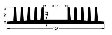 SK74/100/SA-FIS / 10022536 | Heatsinks | Fischer Elektronik – Texim Europe